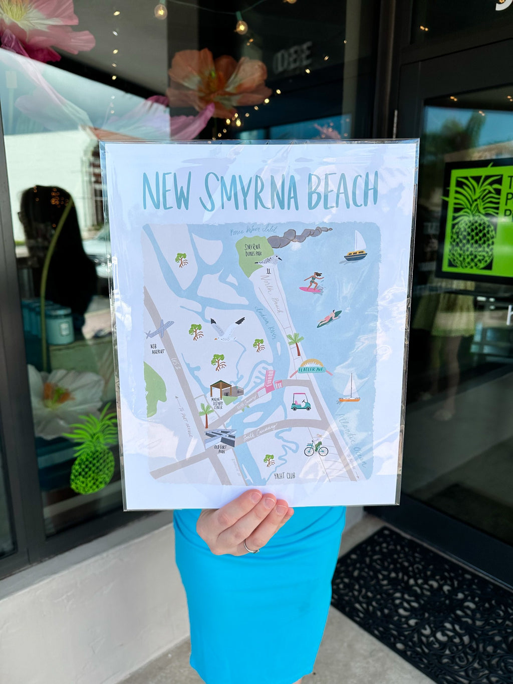 NSB Map Print Large – The Posh Pineapple